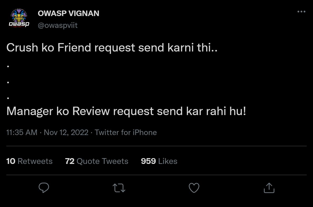 #students #computerscience #owasp #owaspviit #vignaniit #memesdaily ... #students #computerscience #owasp #owaspviit #vignaniit #memesdaily ...