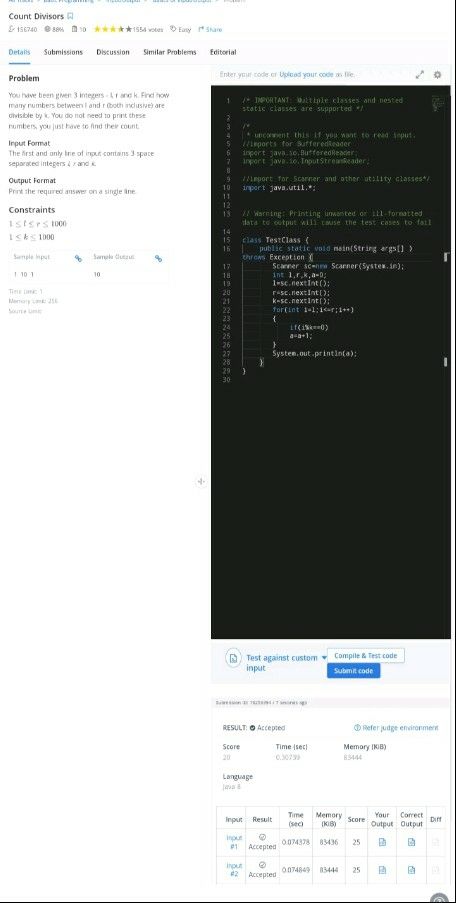 Shruthi S on LinkedIn: #coding #hackerearth #happycoding #java ... Shruthi S on LinkedIn: #coding #hackerearth #happycoding #java ...