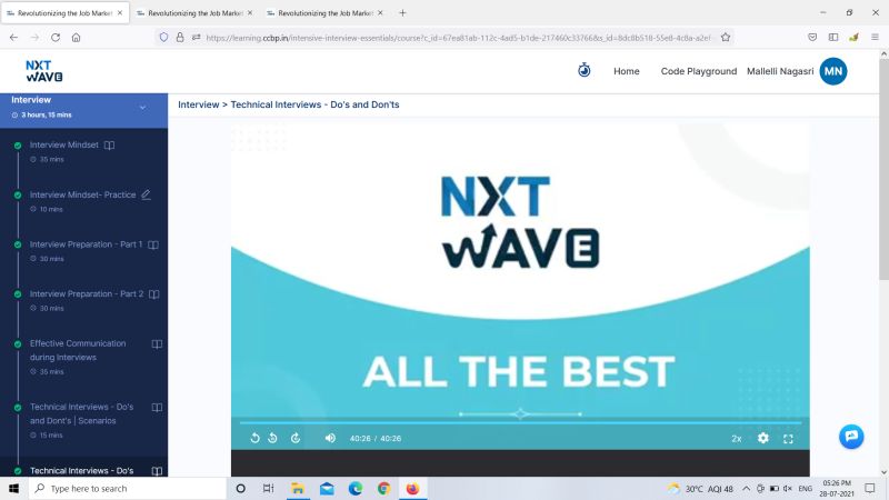 Mallelli Nagasri on LinkedIn: #30daysofcode #ccbp #nxtwave Mallelli Nagasri on LinkedIn: #30daysofcode #ccbp #nxtwave