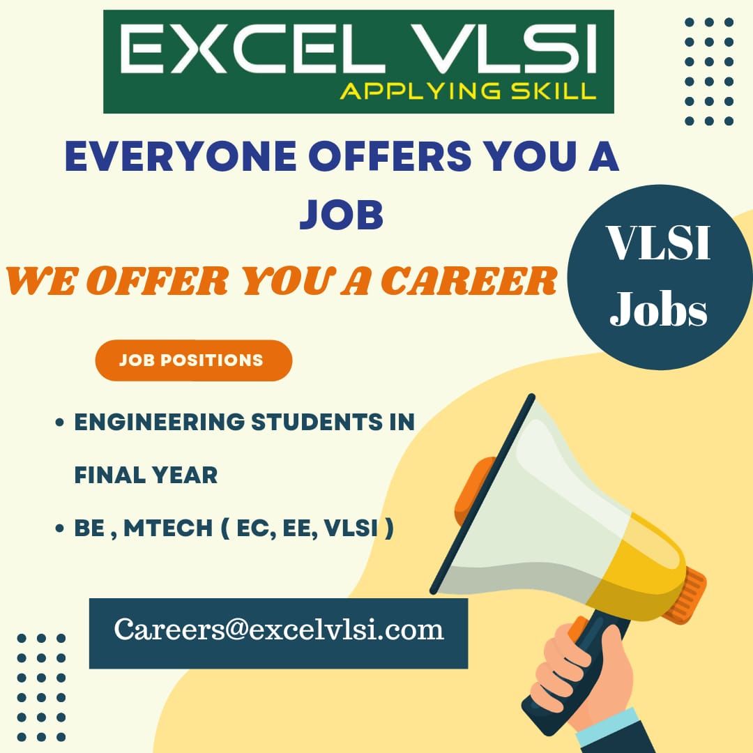 Excel VLSI Technologies on LinkedIn: Are you fed up seeing VLSI Job ads ... Excel VLSI Technologies on LinkedIn: Are you fed up seeing VLSI Job ads ...