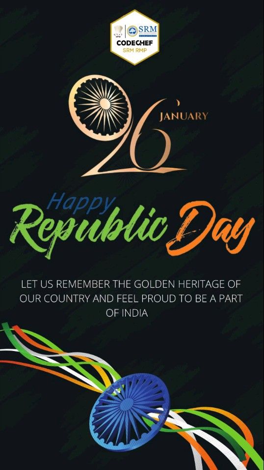 CodeKrafters on LinkedIn: #codechef #republicday2022 CodeKrafters on LinkedIn: #codechef #republicday2022