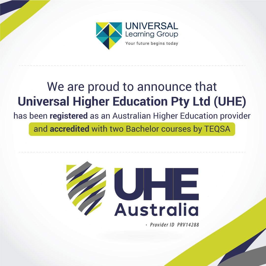 We are proud to announce that Universal Higher Education Pty Ltd (UHE ... We are proud to announce that Universal Higher Education Pty Ltd (UHE ...