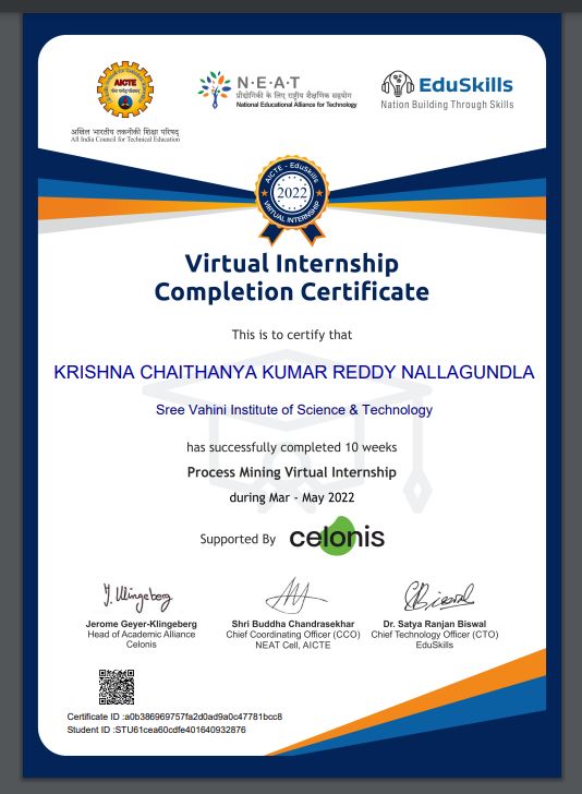 #aicte2022 #virtualinternship | KRISHNA CHAITHANYA KUMAR REDDY NALLAGUNDLA #aicte2022 #virtualinternship | KRISHNA CHAITHANYA KUMAR REDDY NALLAGUNDLA
