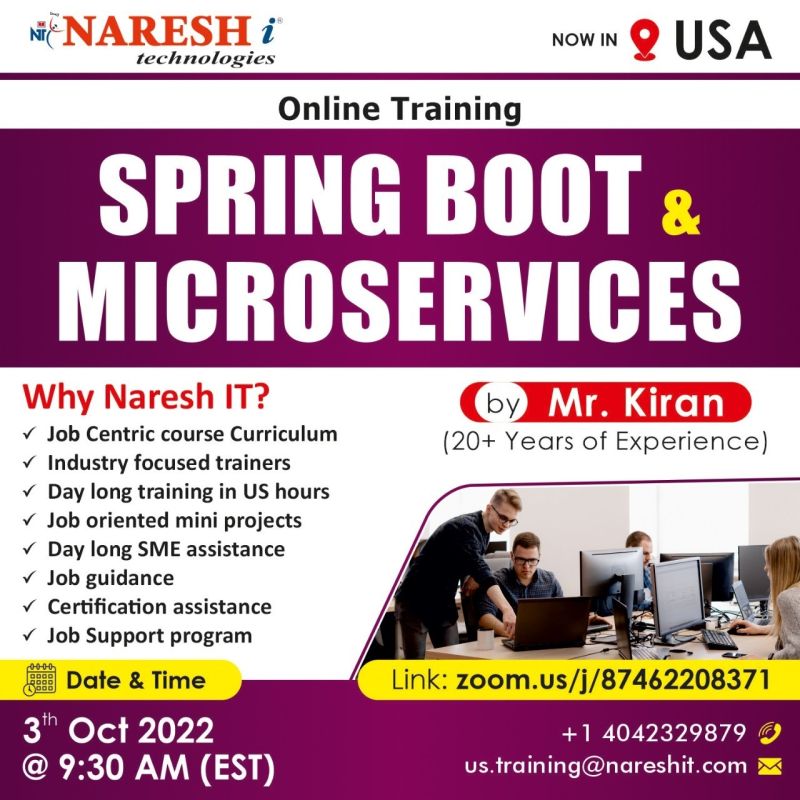 Naresh IT on LinkedIn: 🛑Springboot & Microservices Online Training in ... Naresh IT on LinkedIn: 🛑Springboot & Microservices Online Training in ...