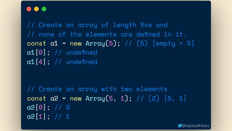 Tapas Adhikary on LinkedIn: 🪐 Tricky Fact - JavaScript Array ... Tapas Adhikary on LinkedIn: 🪐 Tricky Fact - JavaScript Array ...