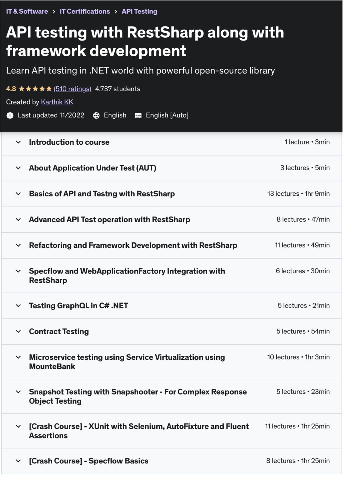 Karthik K.K on LinkedIn: #executeautomation #udemy #restservices # ... Karthik K.K on LinkedIn: #executeautomation #udemy #restservices # ...