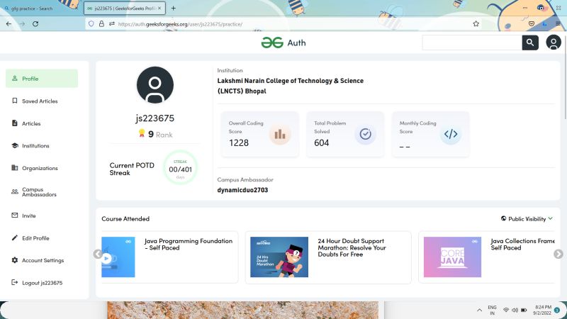 Jatin Sharma on LinkedIn: #geeksquad #coding #dsa #problemsolving #gfg ... Jatin Sharma on LinkedIn: #geeksquad #coding #dsa #problemsolving #gfg ...