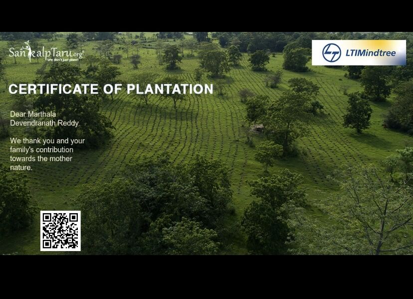 Devendranath Reddy Marthala on LinkedIn: #ltimindtree #treeplanting Devendranath Reddy Marthala on LinkedIn: #ltimindtree #treeplanting