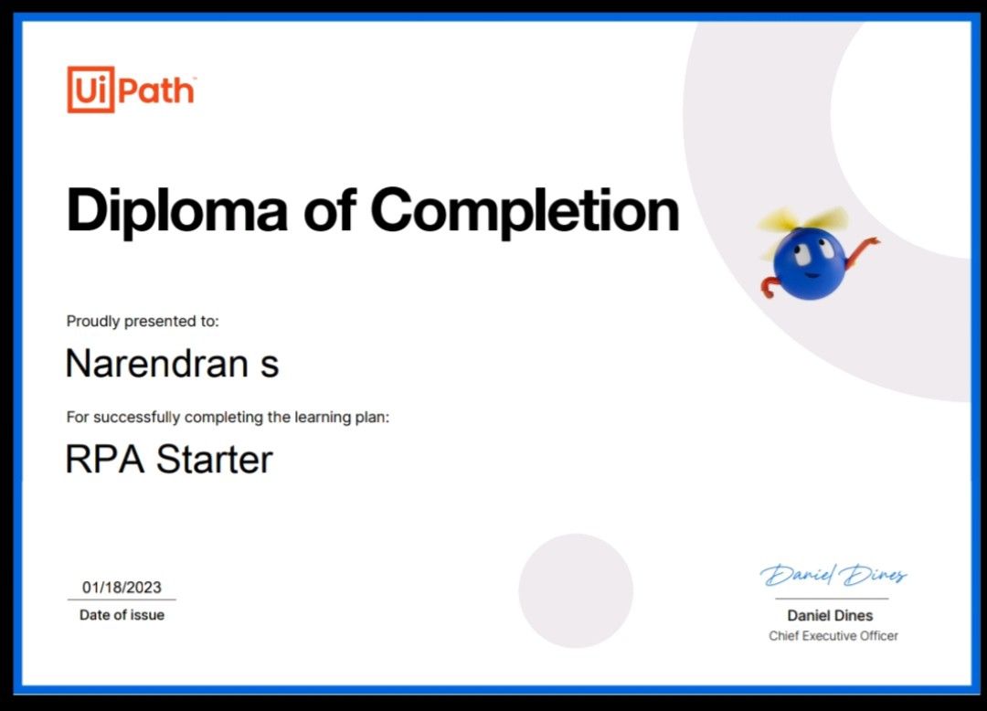 Narendran S on LinkedIn: #uipath #automation #rpa #rpadeveloper # ... Narendran S on LinkedIn: #uipath #automation #rpa #rpadeveloper # ...
