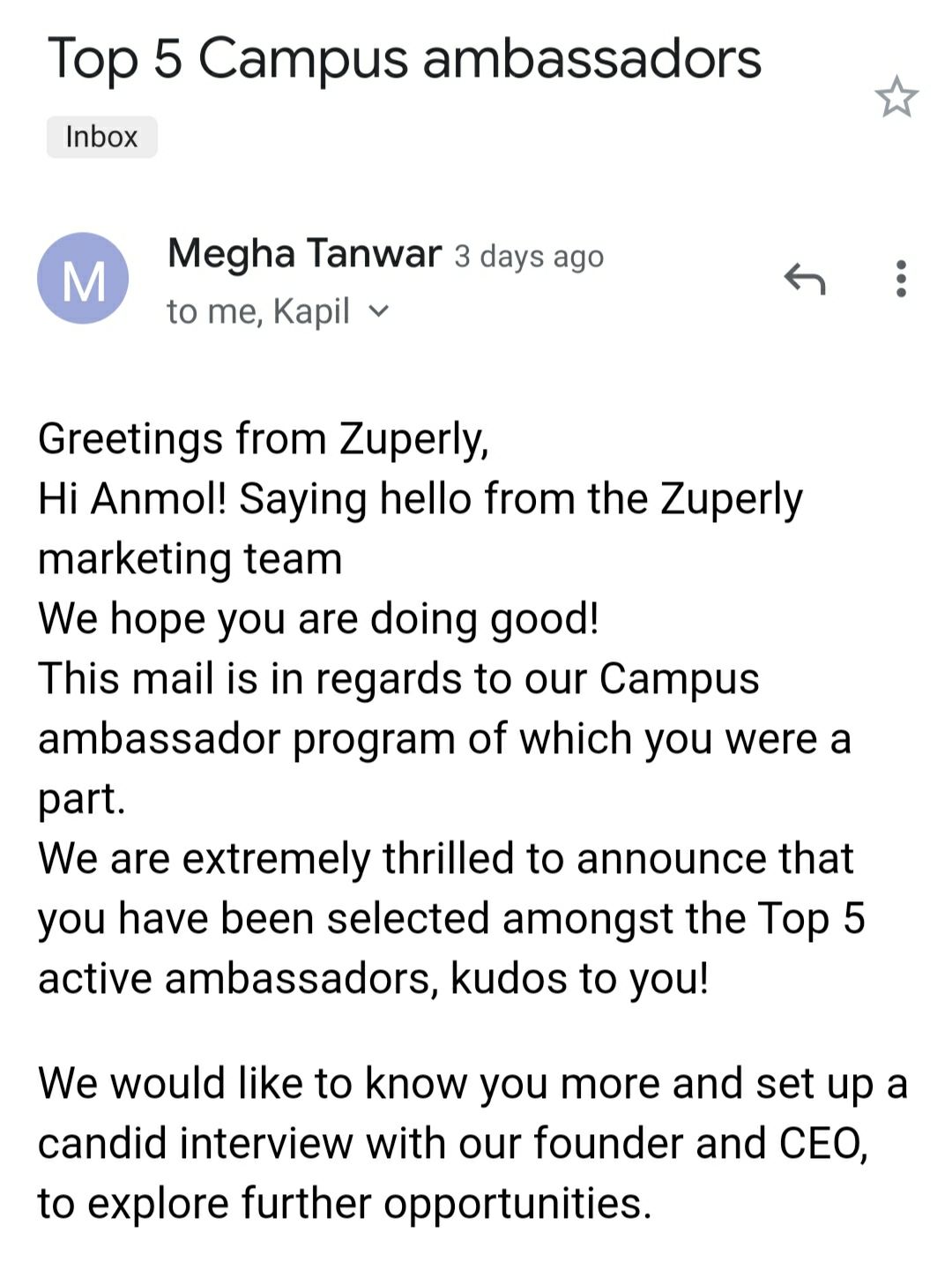 Anmol Jain on LinkedIn: Amazing 🤩 Eager to Meet 👋🏻Kapil Reddy !! Thank ... Anmol Jain on LinkedIn: Amazing 🤩 Eager to Meet 👋🏻Kapil Reddy !! Thank ...
