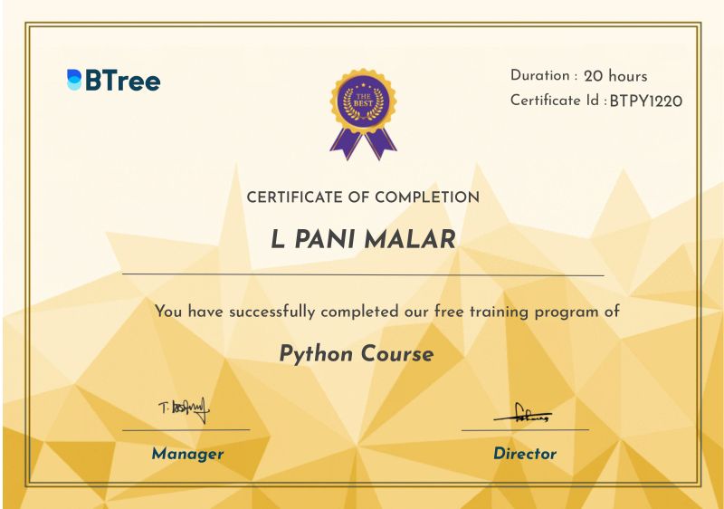 PANI MALAR on LinkedIn: #pythonprogramming #python #pythonlearning # ... PANI MALAR on LinkedIn: #pythonprogramming #python #pythonlearning # ...