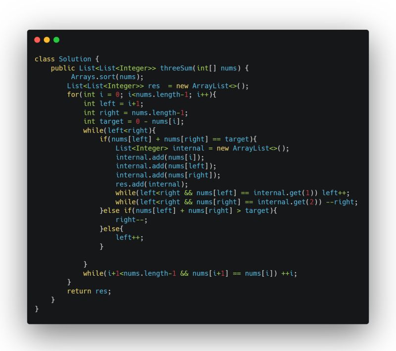 Faiza Tahreen on LinkedIn: 3SUM PROBLEM Given an integer array nums ... Faiza Tahreen on LinkedIn: 3SUM PROBLEM Given an integer array nums ...