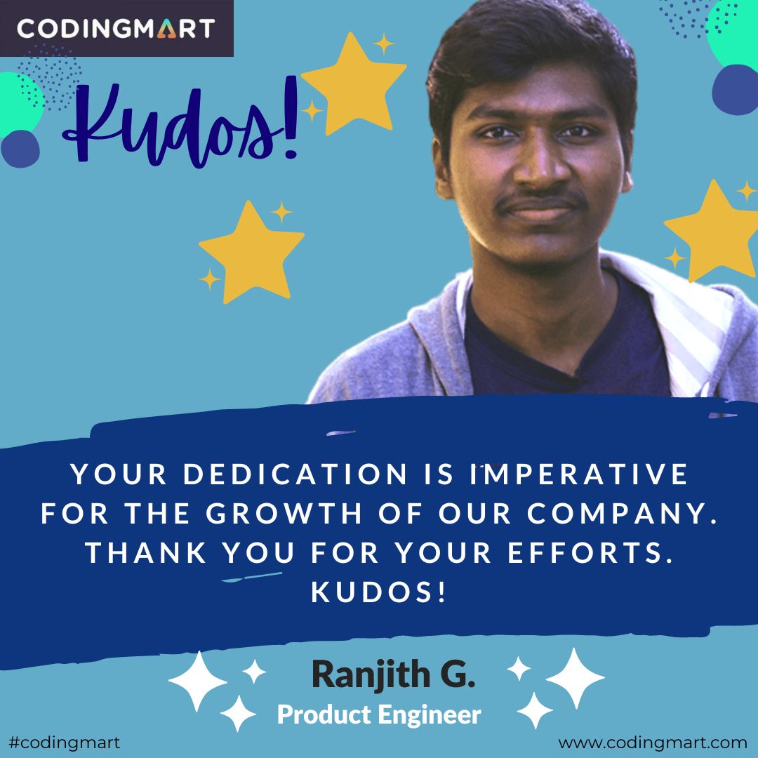 Codingmart Technologies on LinkedIn: #kudos #teameffort #coding # ... Codingmart Technologies on LinkedIn: #kudos #teameffort #coding # ...