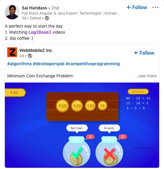 Premkumar Ramakrishnan on LinkedIn: #log2base2 #edtech Premkumar Ramakrishnan on LinkedIn: #log2base2 #edtech