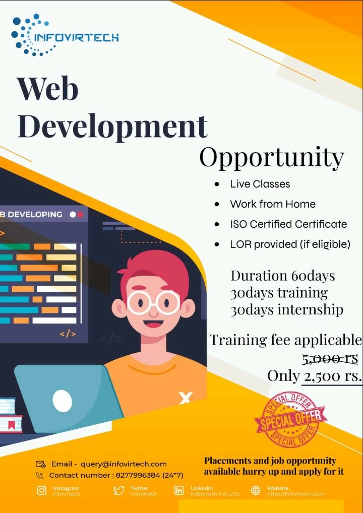 Prashanth Hanagal on LinkedIn: #webdeveloper #hiring #intern #job # ... Prashanth Hanagal on LinkedIn: #webdeveloper #hiring #intern #job # ...