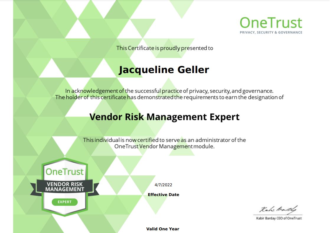 Jacqueline Geller on LinkedIn: Achievement Unlocked: I have earned my ... Jacqueline Geller on LinkedIn: Achievement Unlocked: I have earned my ...