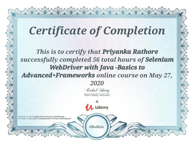 Priyanka Rathore on LinkedIn: Completed Priyanka Rathore on LinkedIn: Completed
