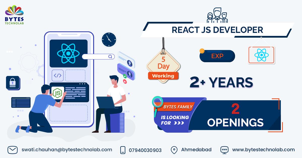 Swati Chauhan on LinkedIn: #bytesfamily #reactjsdeveloper #reactjsjobs ... Swati Chauhan on LinkedIn: #bytesfamily #reactjsdeveloper #reactjsjobs ...