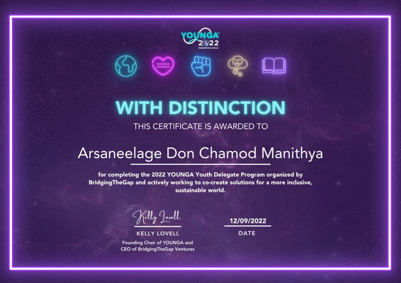 Chamod Manithya on LinkedIn: #certificate_of_excellence #younga2022 # ... Chamod Manithya on LinkedIn: #certificate_of_excellence #younga2022 # ...