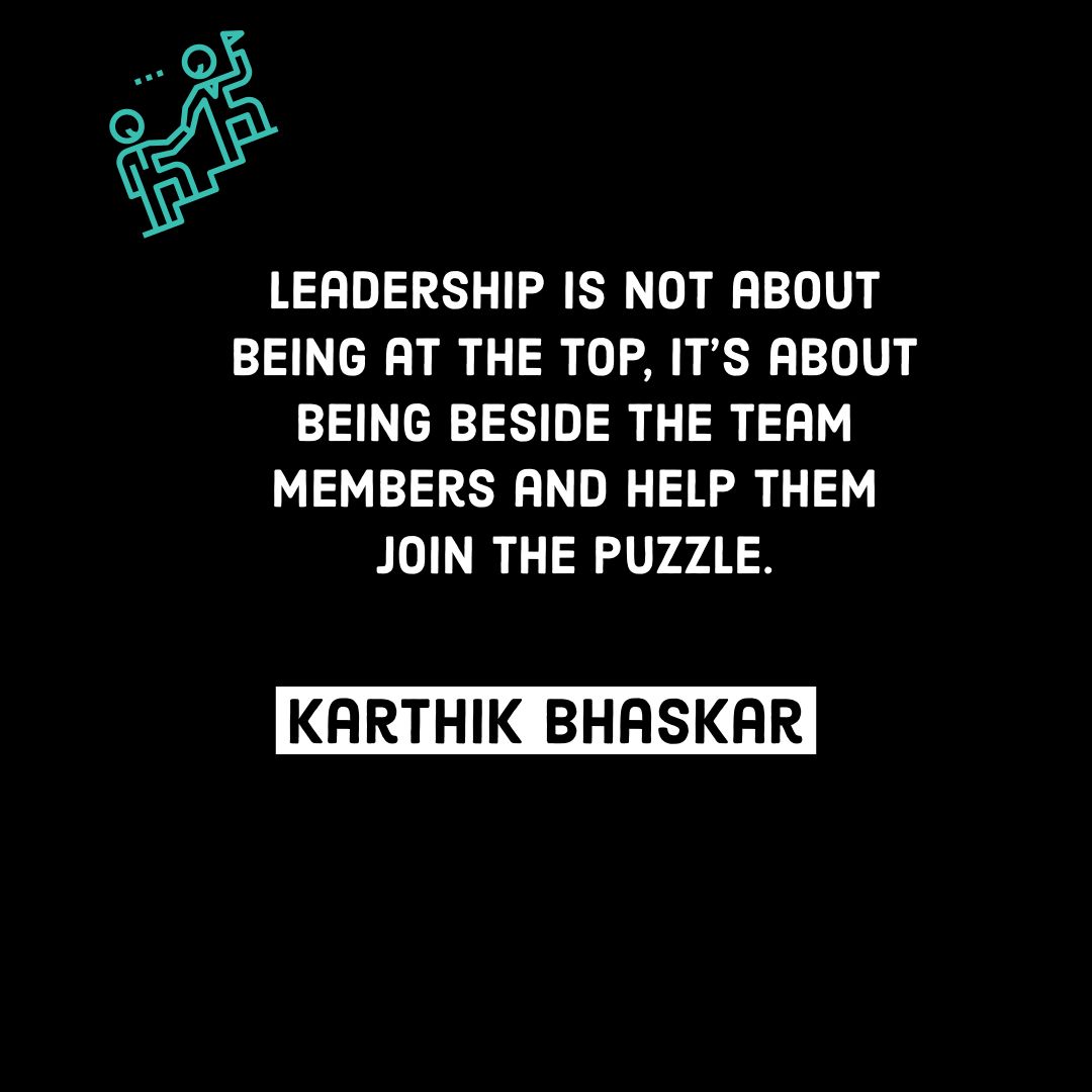Karthik Bhaskar on LinkedIn: #leadershipbyexample Karthik Bhaskar on LinkedIn: #leadershipbyexample