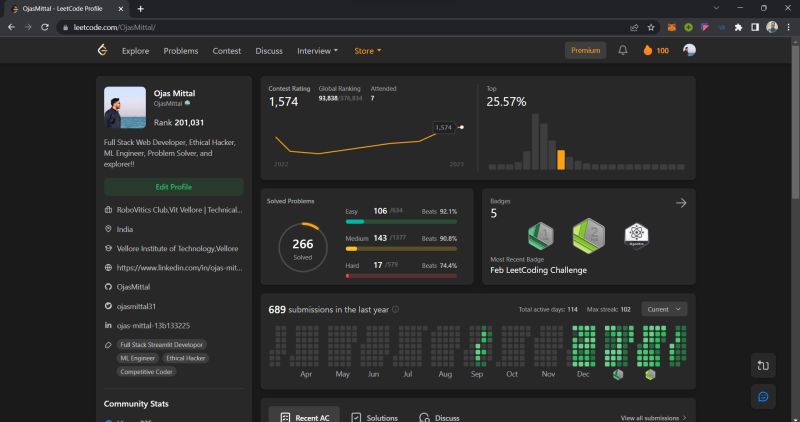 Ojas Mittal on LinkedIn: #100daysofcodechallenge #365daysofcode ... Ojas Mittal on LinkedIn: #100daysofcodechallenge #365daysofcode ...