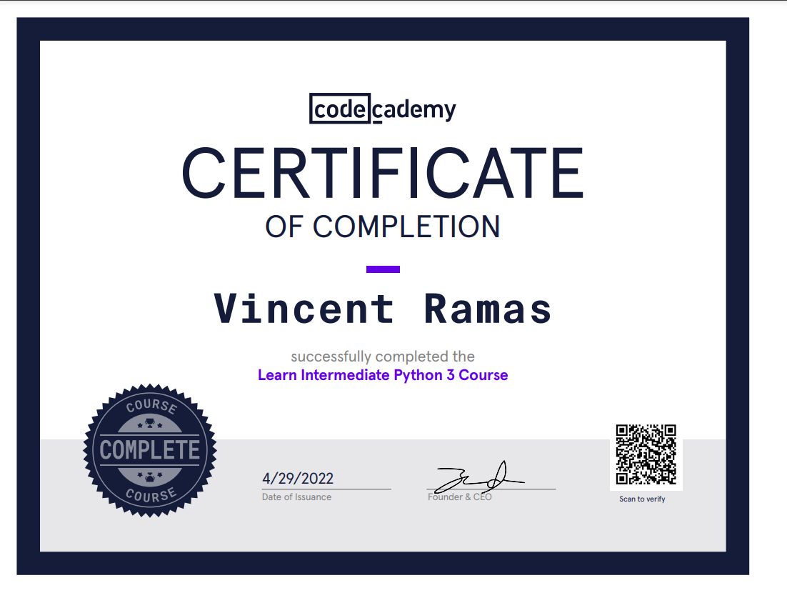 Vincent Ramas on LinkedIn: #learningpython #python Vincent Ramas on LinkedIn: #learningpython #python