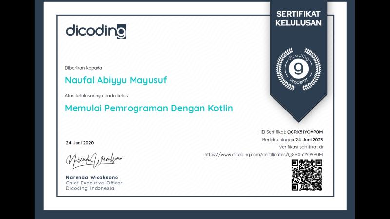 Naufal Abiyyu Mayusuf on LinkedIn: #kotlin #programming # ... Naufal Abiyyu Mayusuf on LinkedIn: #kotlin #programming # ...