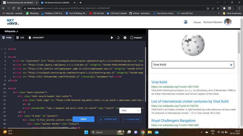 #coding #html #css #like #javascriptdeveloper #viratkohli… | Naveen Komara #coding #html #css #like #javascriptdeveloper #viratkohli… | Naveen Komara