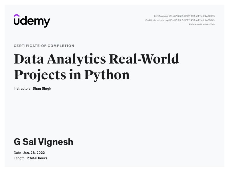 vignesh gajula on LinkedIn: #udemycourse #pythonprogramminglanguage vignesh gajula on LinkedIn: #udemycourse #pythonprogramminglanguage