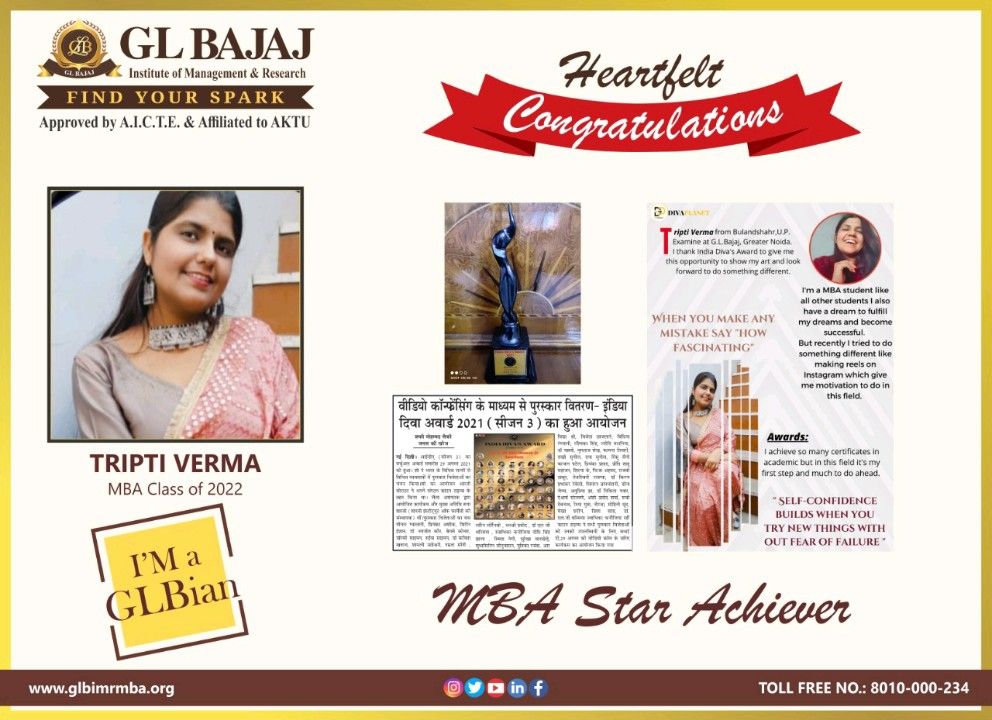 Tripti Verma on LinkedIn: #glbajaj Tripti Verma on LinkedIn: #glbajaj