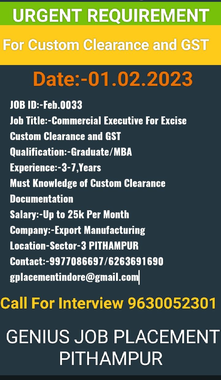 Prakash Jat on LinkedIn: #urgentrequirement #custom #importexport #job ... Prakash Jat on LinkedIn: #urgentrequirement #custom #importexport #job ...