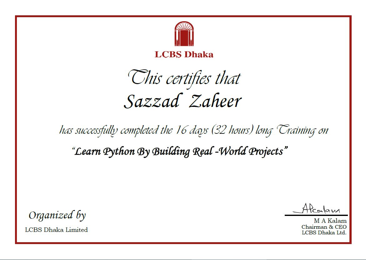 Sazzad Zaheer on LinkedIn: Python Sazzad Zaheer on LinkedIn: Python
