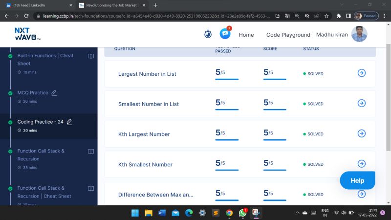 Madhu kiran Kondisetti on LinkedIn: #day28 #30daysofcodechallenge # ... Madhu kiran Kondisetti on LinkedIn: #day28 #30daysofcodechallenge # ...