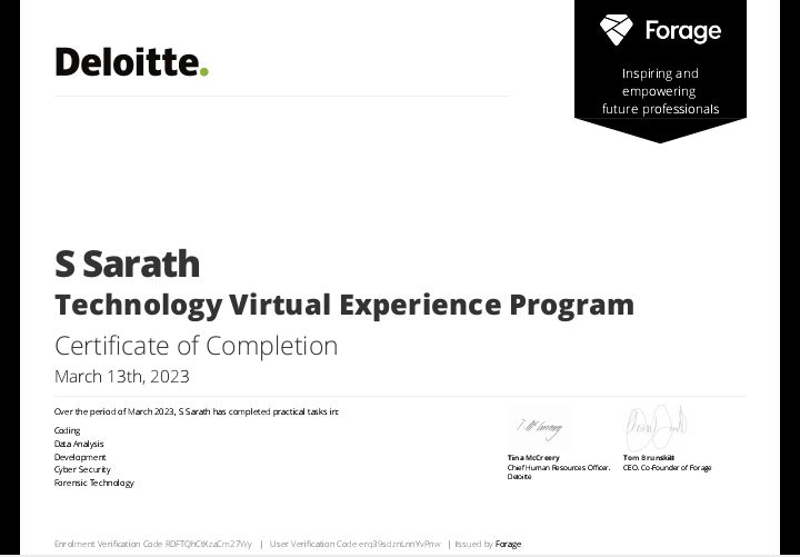 S Sarath on LinkedIn: #deloitte #stem #coding #dataanalysis # ... S Sarath on LinkedIn: #deloitte #stem #coding #dataanalysis # ...