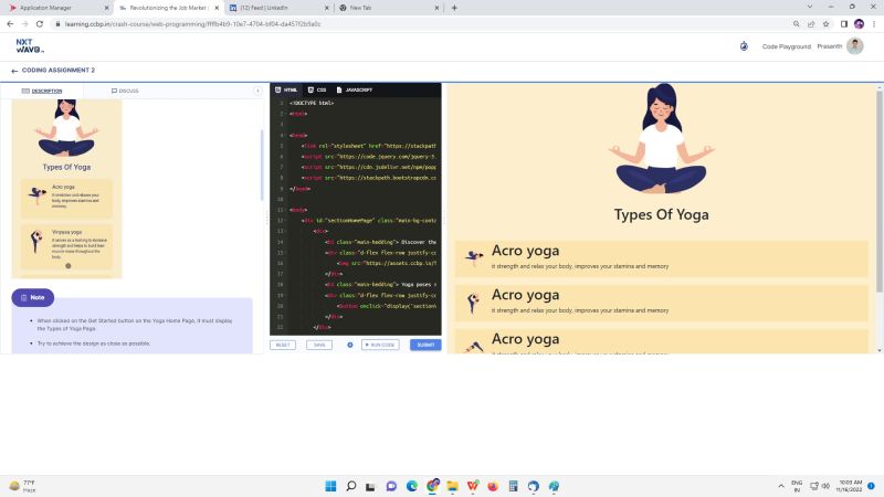Prasanth Rayavaram on LinkedIn: #coding #learning #internship #nxtwave Prasanth Rayavaram on LinkedIn: #coding #learning #internship #nxtwave