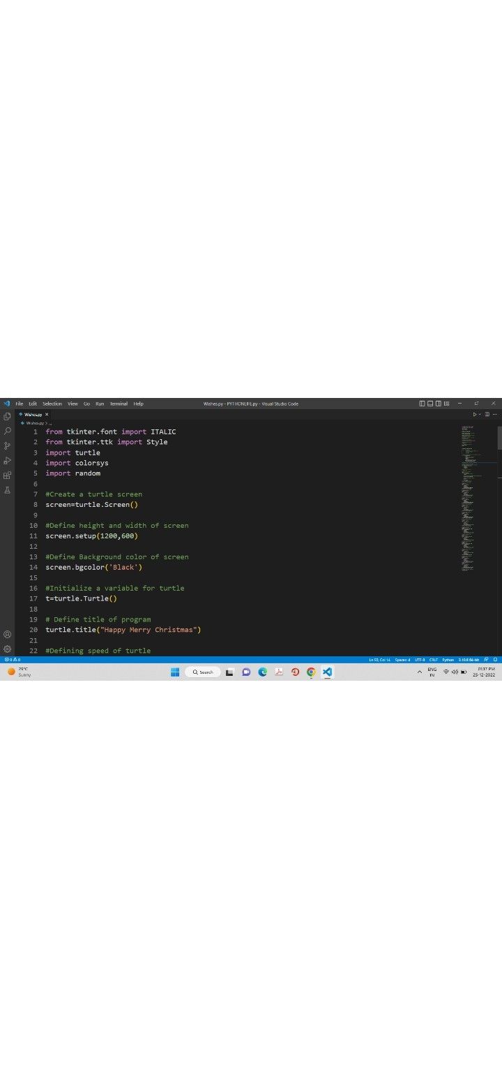 Prasanthi Gowru on LinkedIn: Happy Merry Christmas wish code using python… Prasanthi Gowru on LinkedIn: Happy Merry Christmas wish code using python…