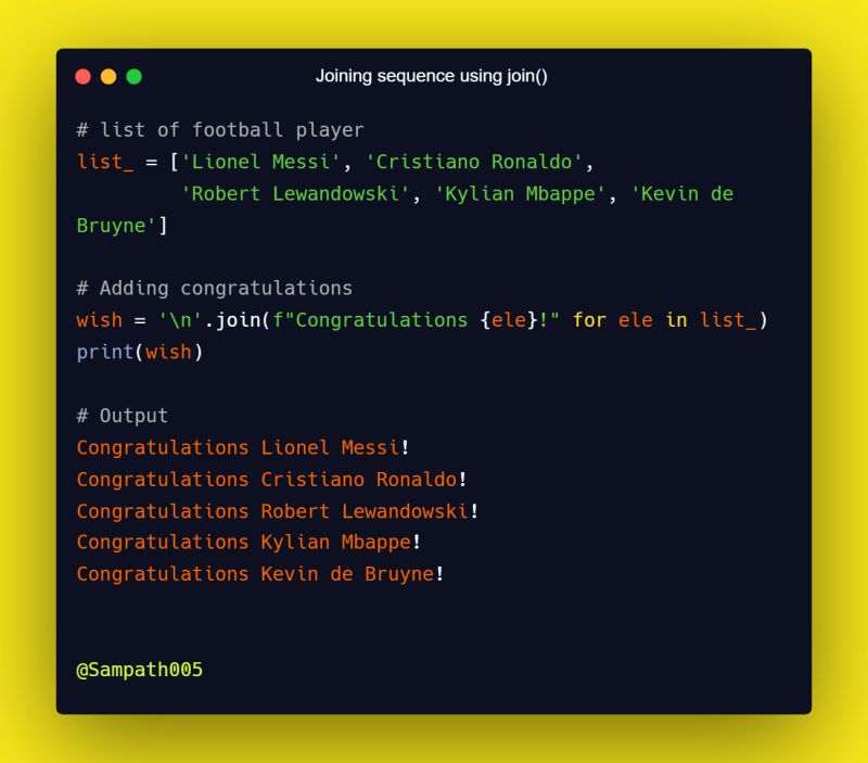 Sampath Vijayan on LinkedIn: #python #python3 #pythonprogramming # ... Sampath Vijayan on LinkedIn: #python #python3 #pythonprogramming # ...