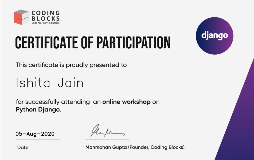 Ishita Jain on LinkedIn: #django #pythonprogramming Ishita Jain on LinkedIn: #django #pythonprogramming