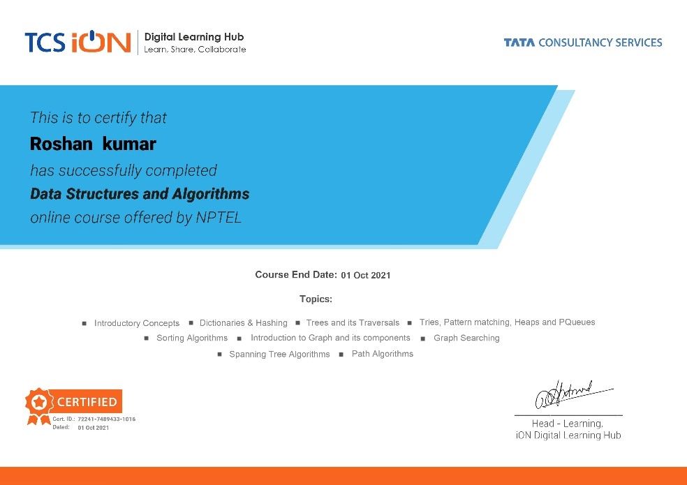 Roshan Kumar on LinkedIn: #tcs Roshan Kumar on LinkedIn: #tcs