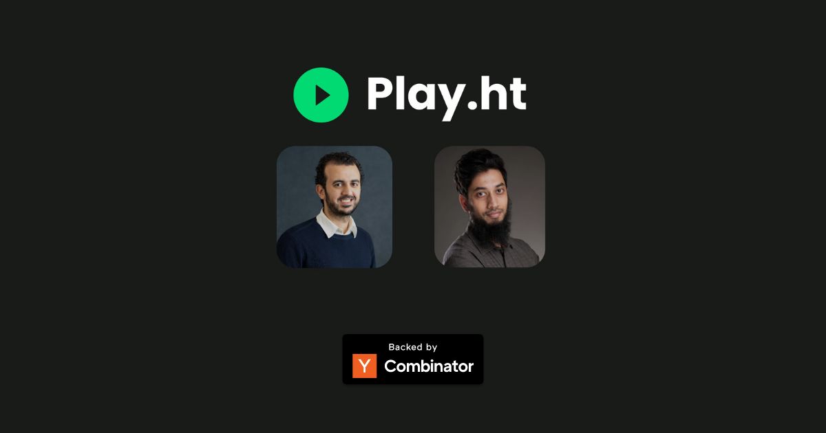 Play on LinkedIn: Launch YC: PlayHT: The Generative AI voice platform ... Play on LinkedIn: Launch YC: PlayHT: The Generative AI voice platform ...