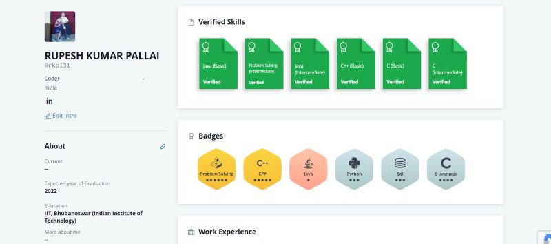 Rupesh Kumar Pallai on LinkedIn: #hackerrank #coding #programming Rupesh Kumar Pallai on LinkedIn: #hackerrank #coding #programming
