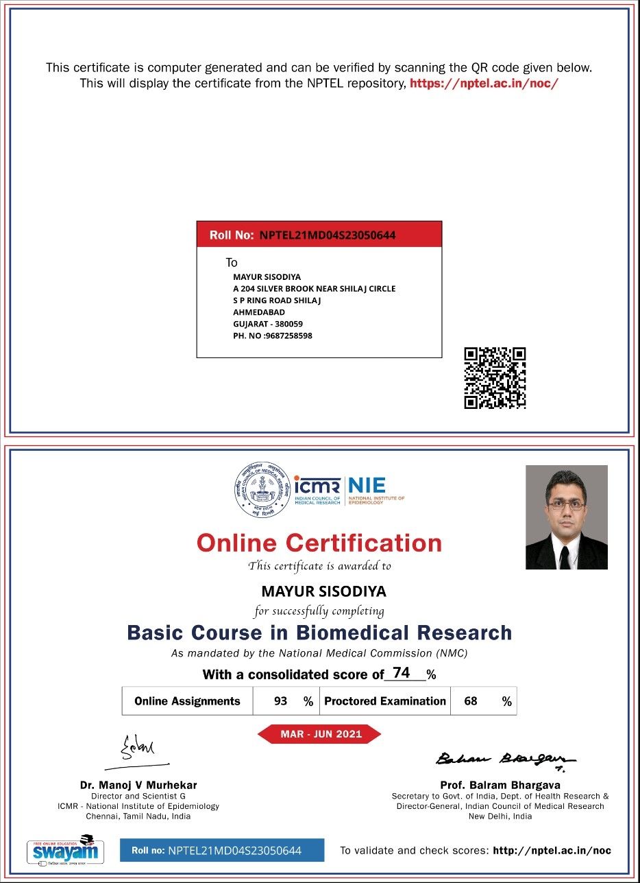 Completed online course Completed online course