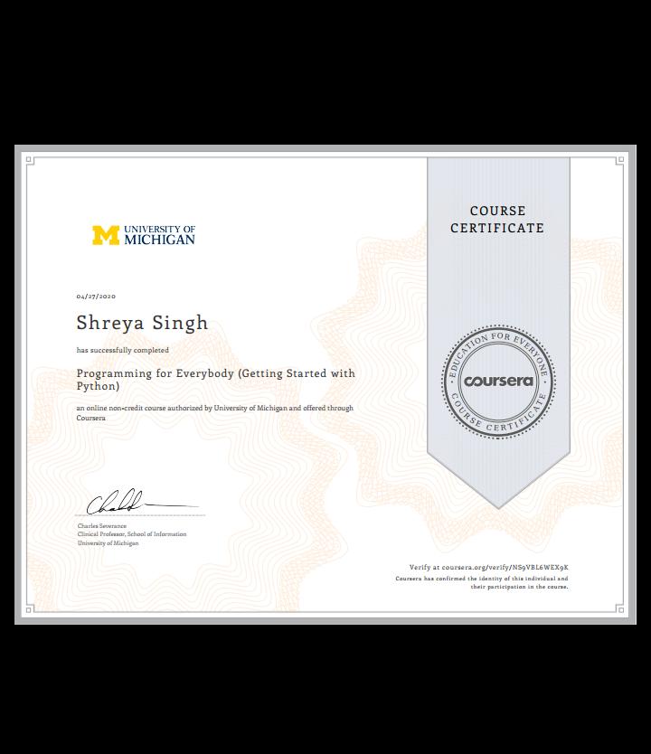 Shreya Singh on LinkedIn: Completed programming for everybody (getting ... Shreya Singh on LinkedIn: Completed programming for everybody (getting ...