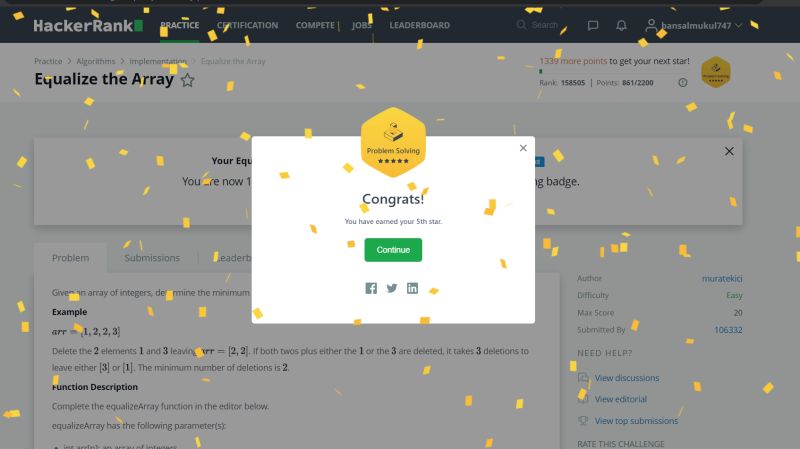 Mukul Bansal on LinkedIn: #hackerrank #india #coding #c # ... Mukul Bansal on LinkedIn: #hackerrank #india #coding #c # ...