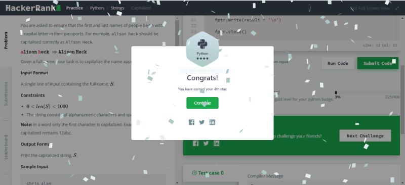 Dishi Saxena on LinkedIn: #python3 #pythonprogramming #hackerrank #4stars Dishi Saxena on LinkedIn: #python3 #pythonprogramming #hackerrank #4stars