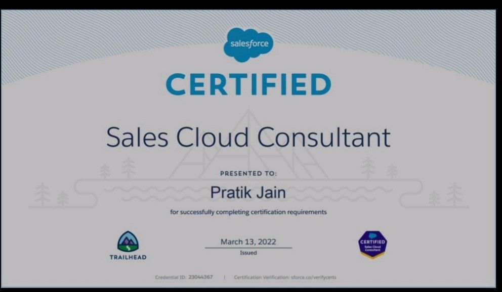 Pratik Jain on LinkedIn: #salesforce #cloud #salesforceconsultant Pratik Jain on LinkedIn: #salesforce #cloud #salesforceconsultant