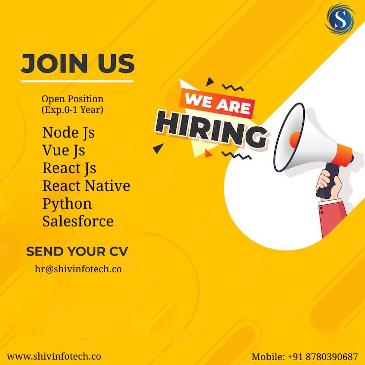 Shiv Infotech on LinkedIn: #hiring #newopportunities #react #reactjs # ... Shiv Infotech on LinkedIn: #hiring #newopportunities #react #reactjs # ...