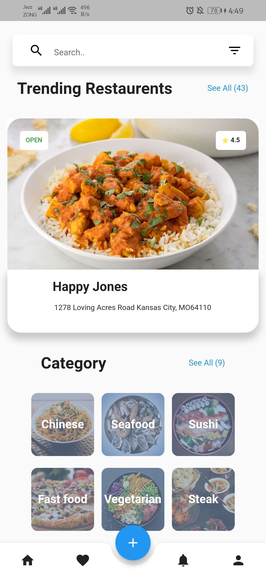Hafiz Muneeb Ahmed on LinkedIn: Food App UI screen 🥘 Hafiz Muneeb Ahmed on LinkedIn: Food App UI screen 🥘