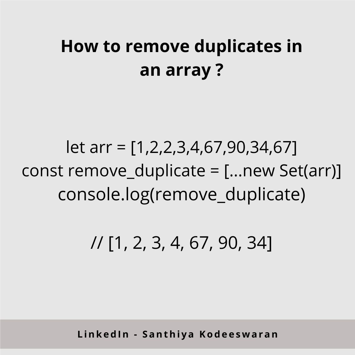 Santhiya Kodeeswaran on LinkedIn: #javascript #javascriptdeveloper # ... Santhiya Kodeeswaran on LinkedIn: #javascript #javascriptdeveloper # ...