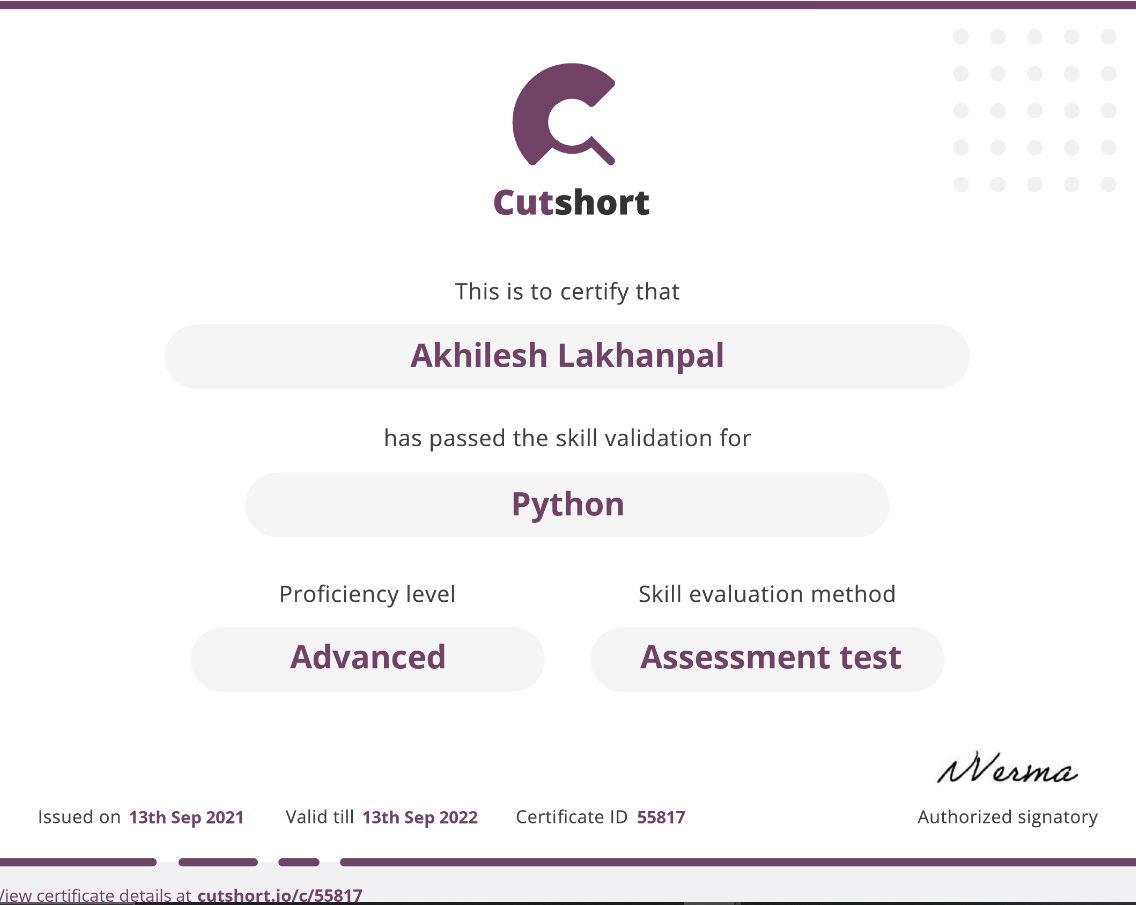Akhilesh Lakhanpal on LinkedIn: #python #training #connections #hiring Akhilesh Lakhanpal on LinkedIn: #python #training #connections #hiring